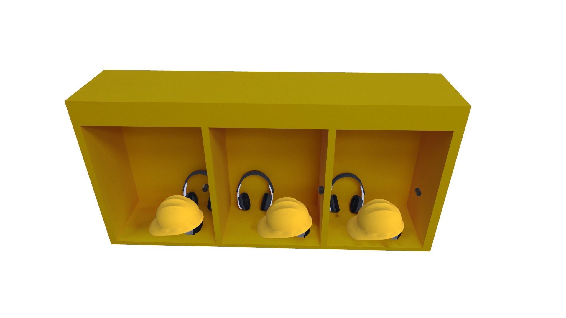 3D Model Helmet And Headphone Rack - TurboSquid 2290334