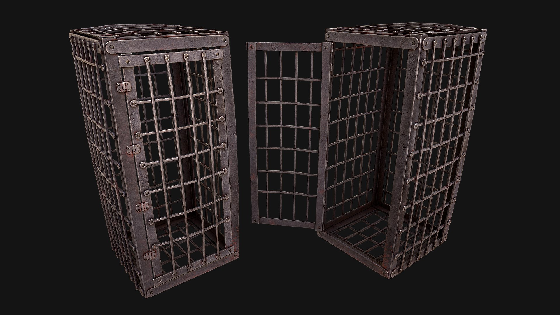 Iron Prison Cage 3D Model - TurboSquid 1986379
