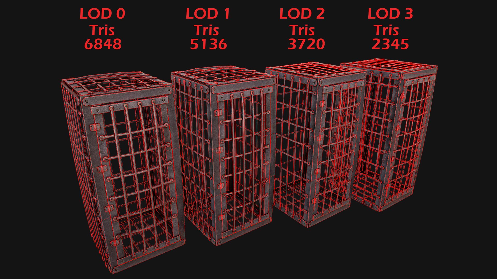 Iron Prison Cage 3D Model - TurboSquid 1986379