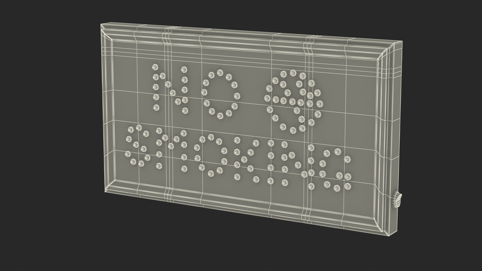 No Smoking LED Neon Blue Light Sign ON 3D - TurboSquid 2108299