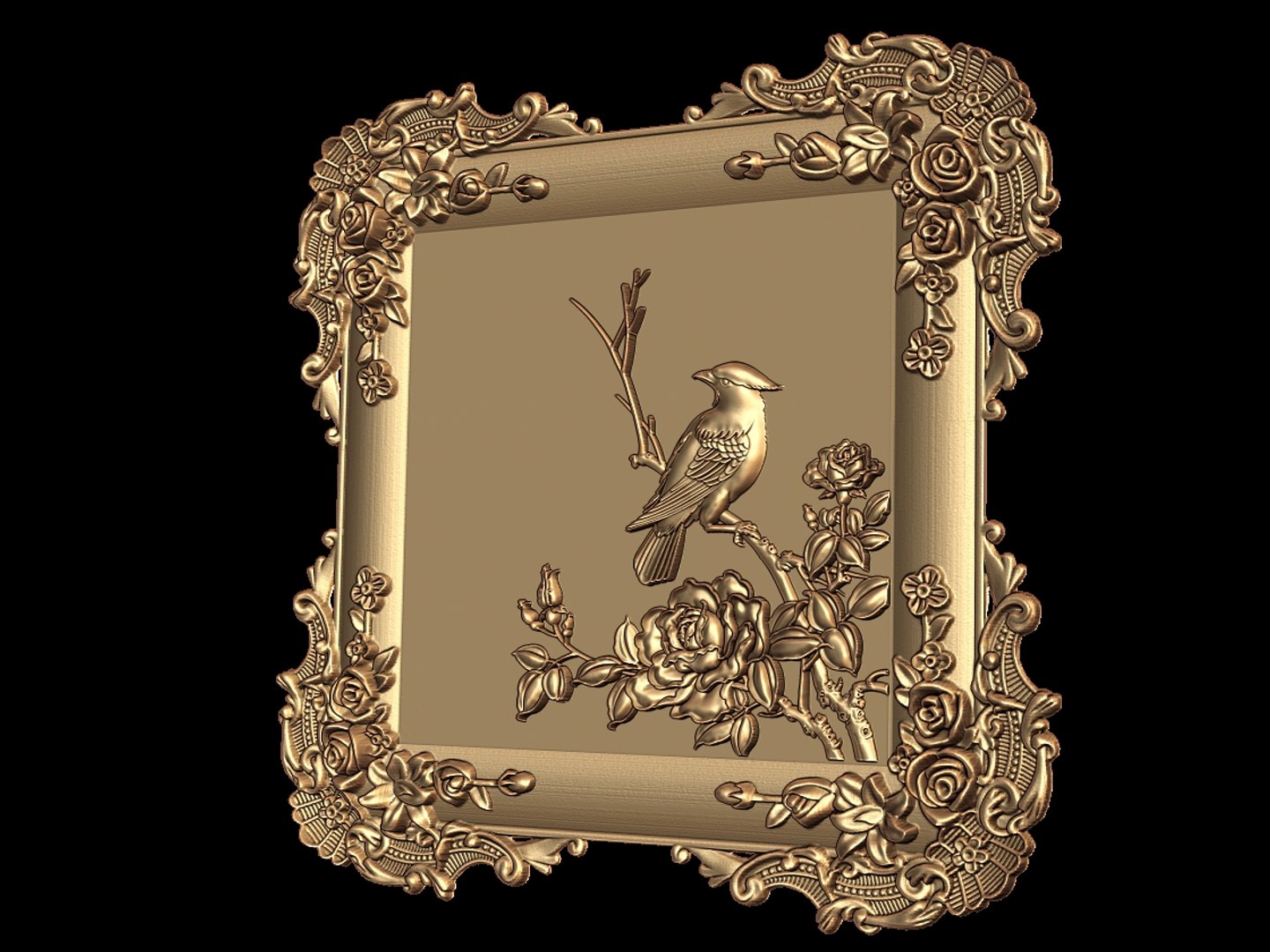 3d Model Of Stl Cnc Router Engraving