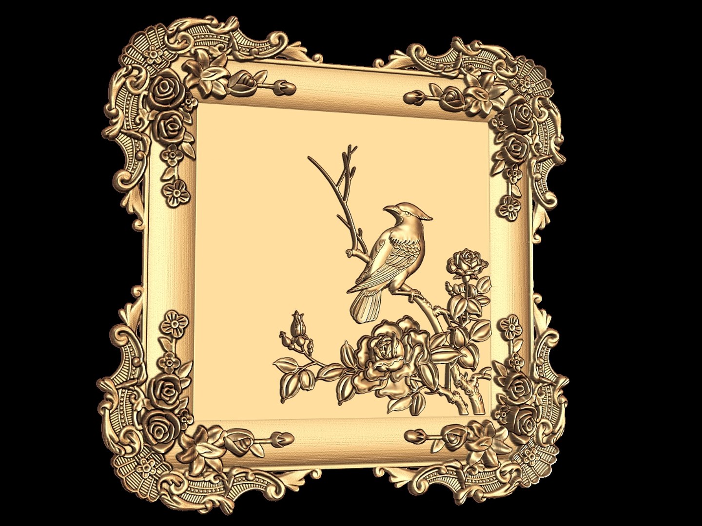 3d Model Of Stl Cnc Router Engraving