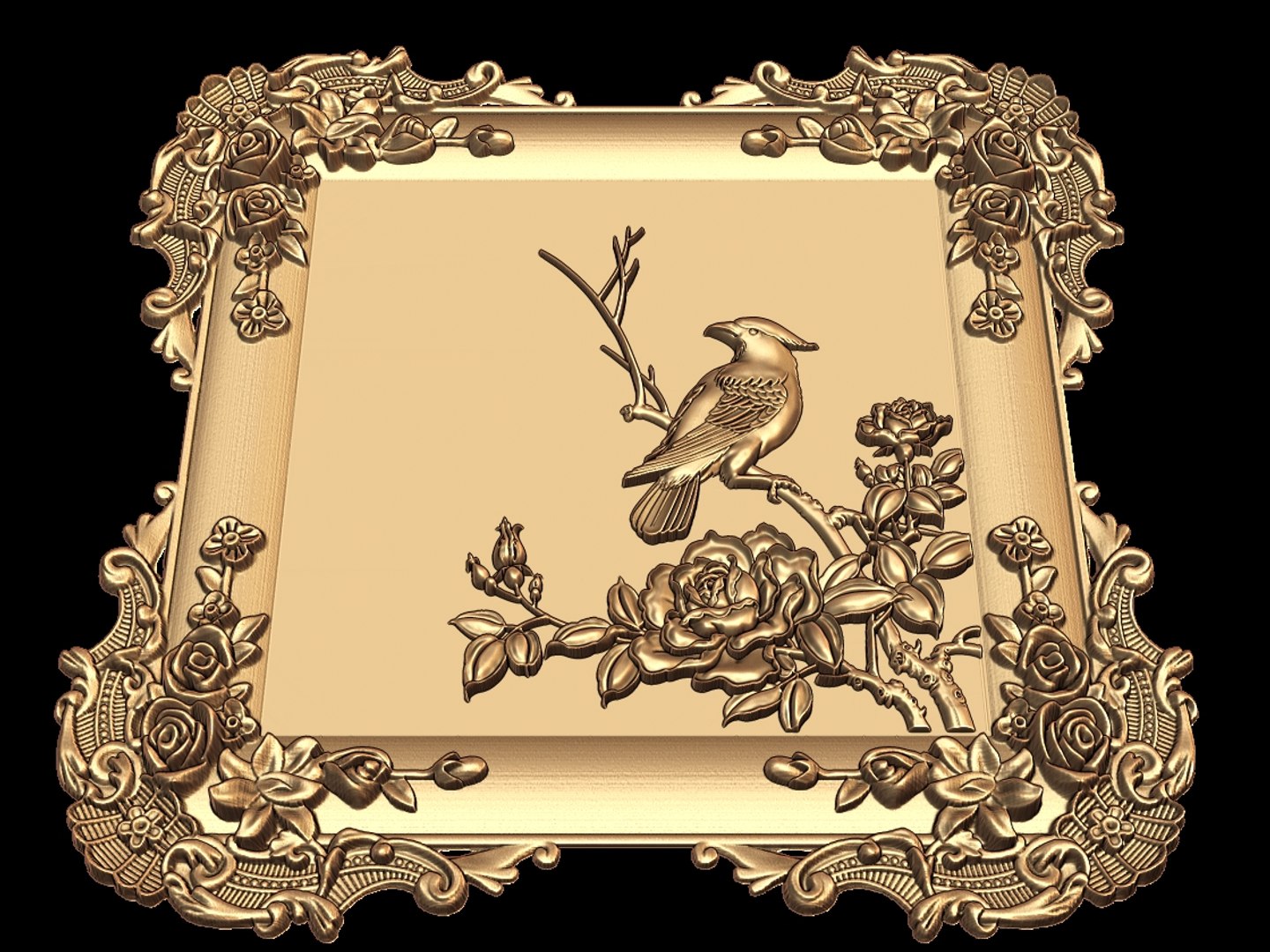 3d Model Of Stl Cnc Router Engraving