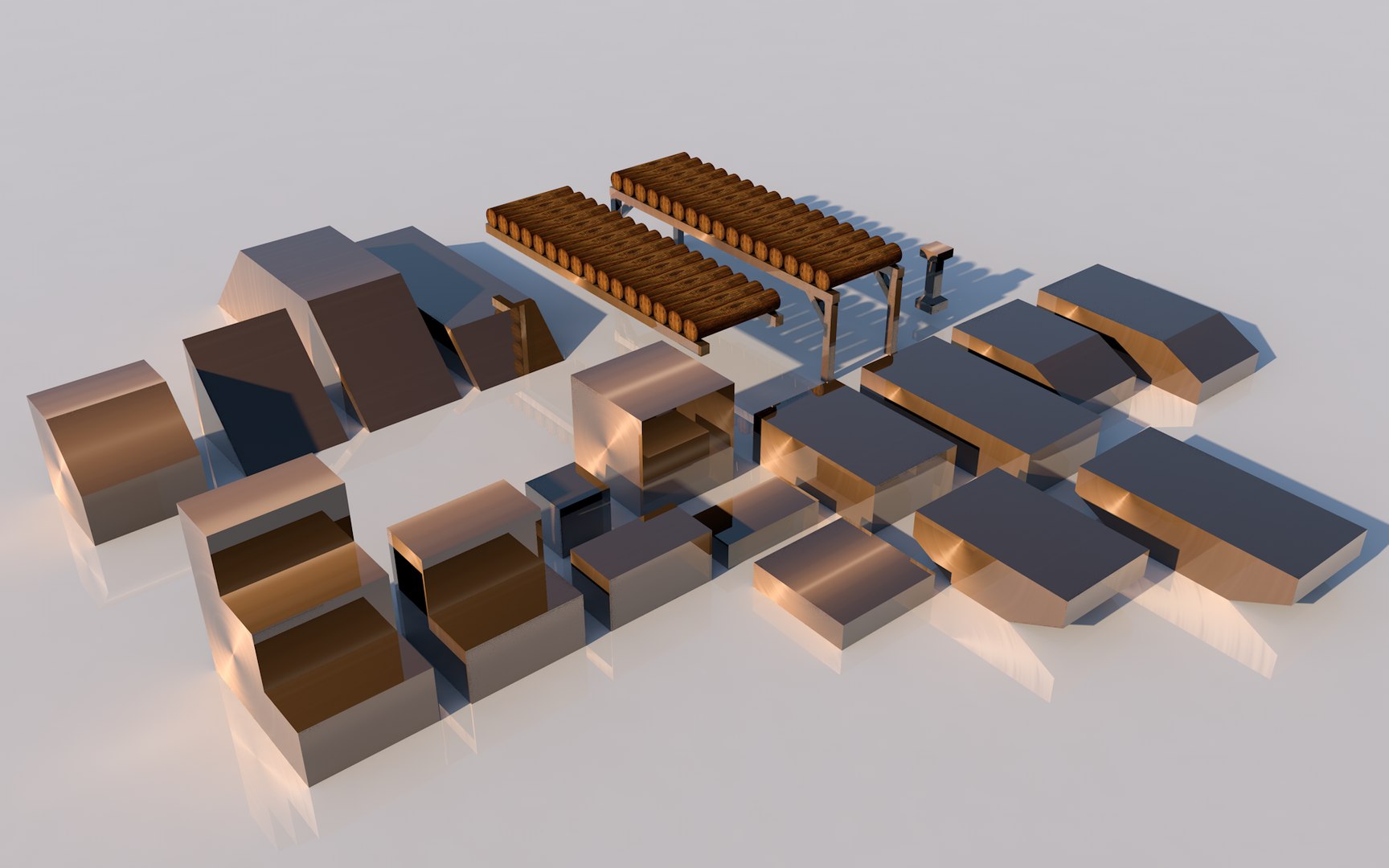 Pack Platforms 3D Model - TurboSquid 1382537