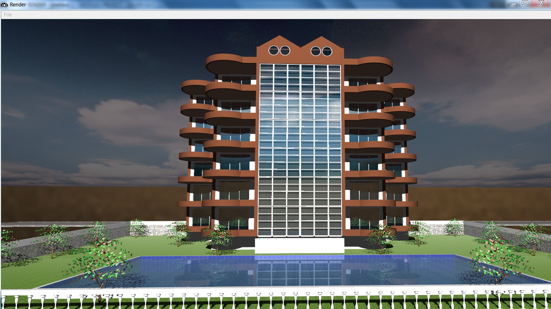 3ds max building