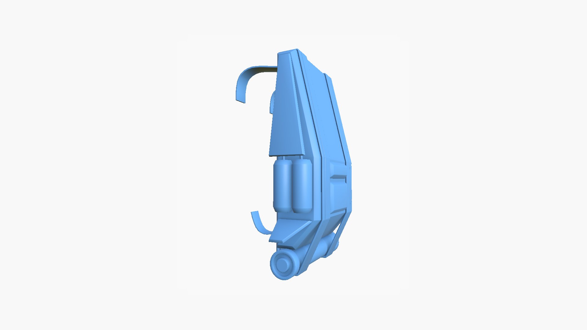 SciFi Backpack F10 Aluminum - Fashion Character Design 3D model ...