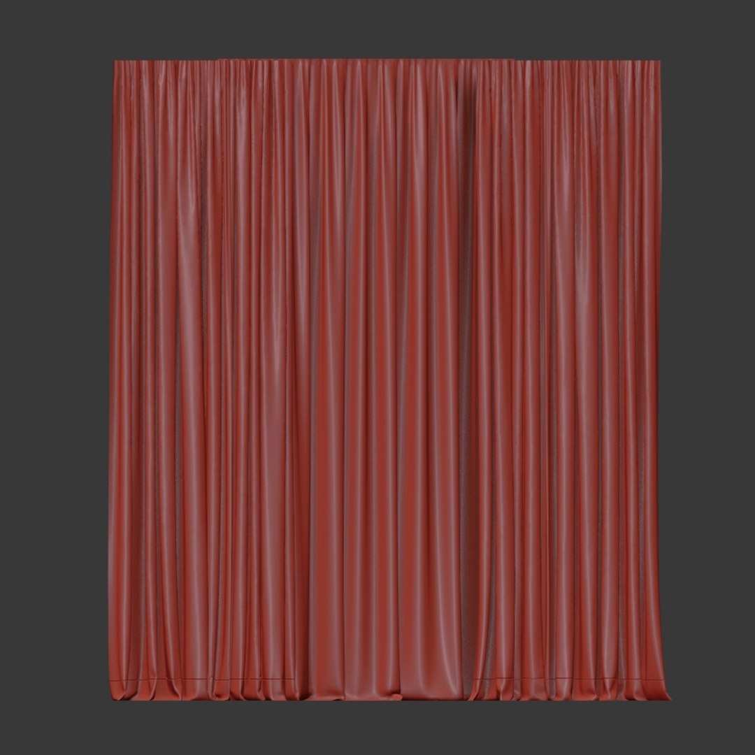 Tulle brown 3D model - TurboSquid 1406604
