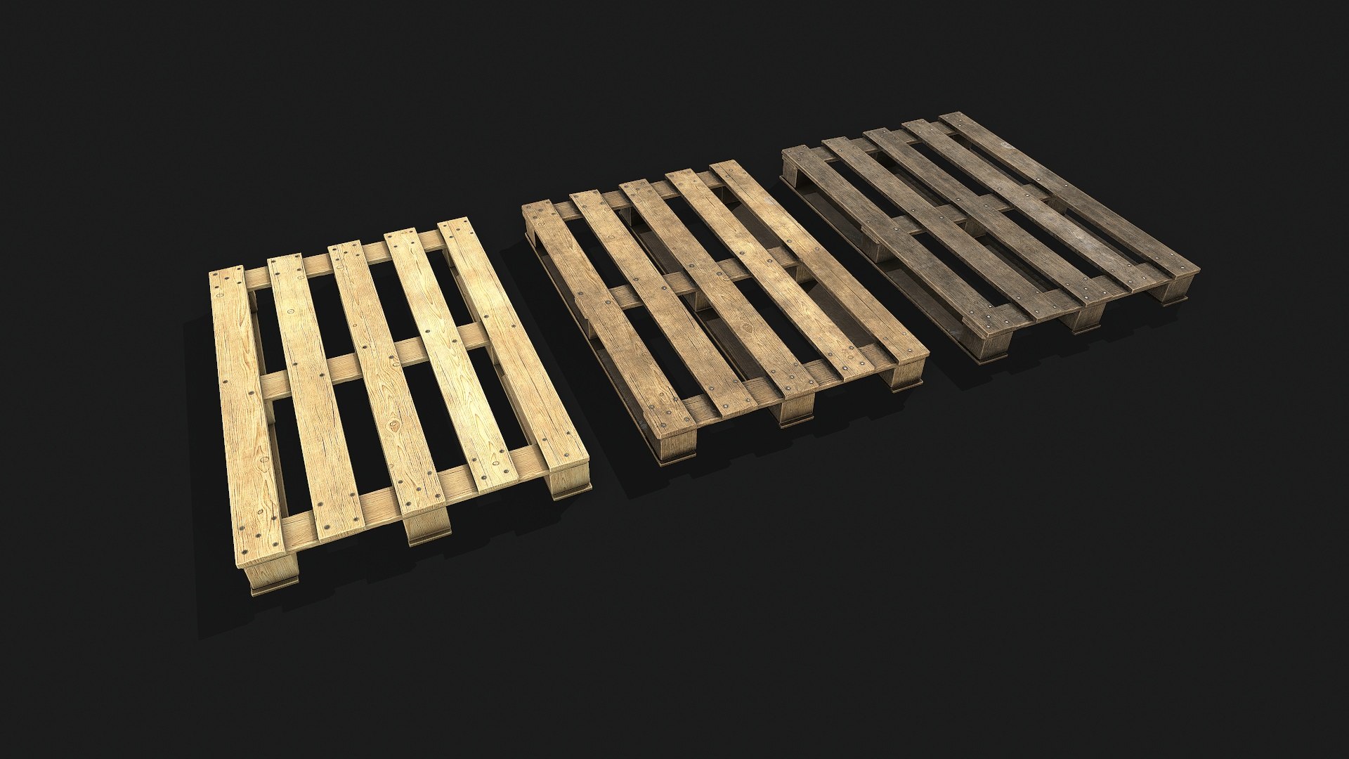 3D Wooden Pallet Model - TurboSquid 2153748