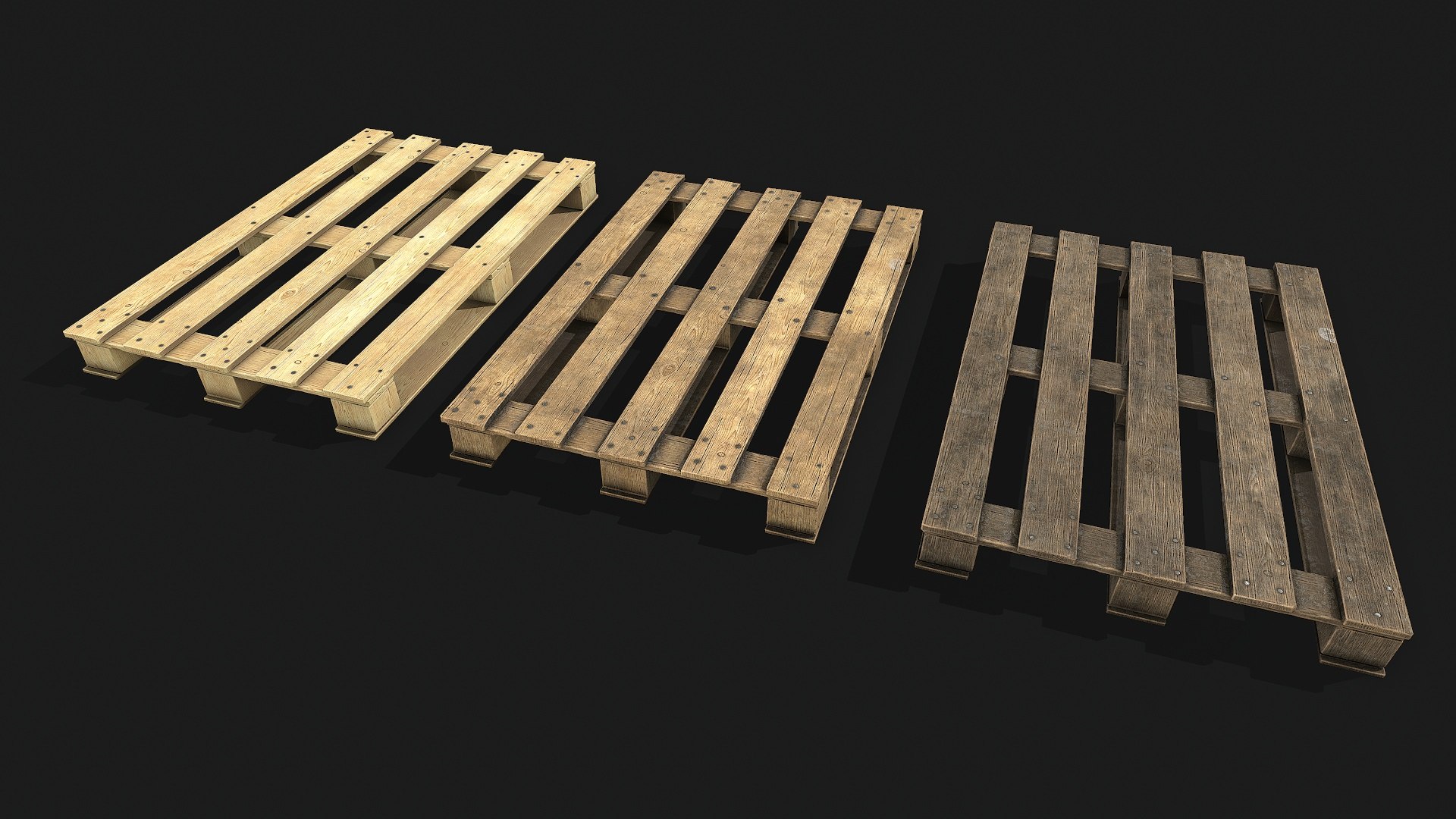 3D Wooden Pallet Model - TurboSquid 2153748