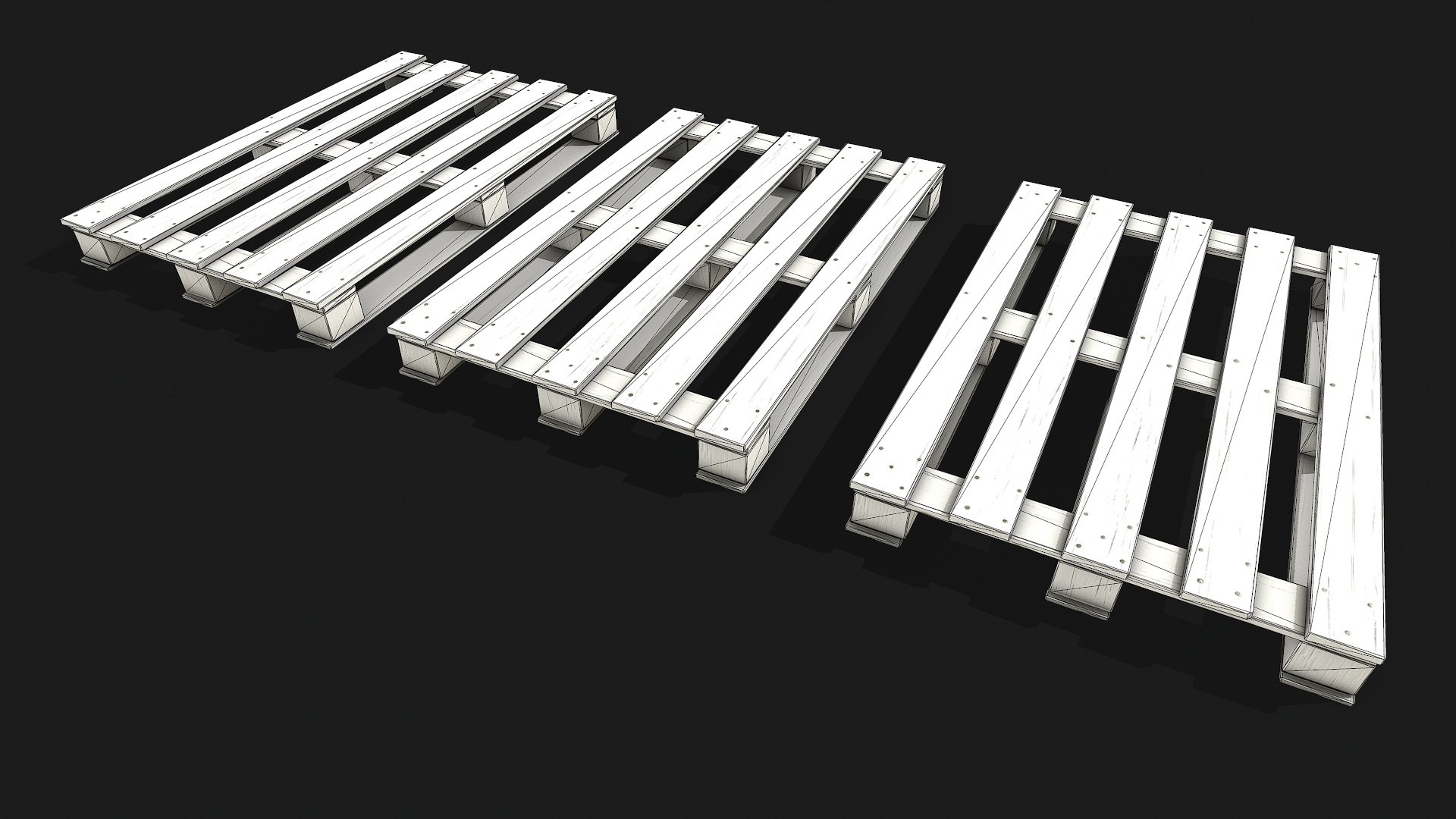 3D Wooden Pallet Model - TurboSquid 2153748