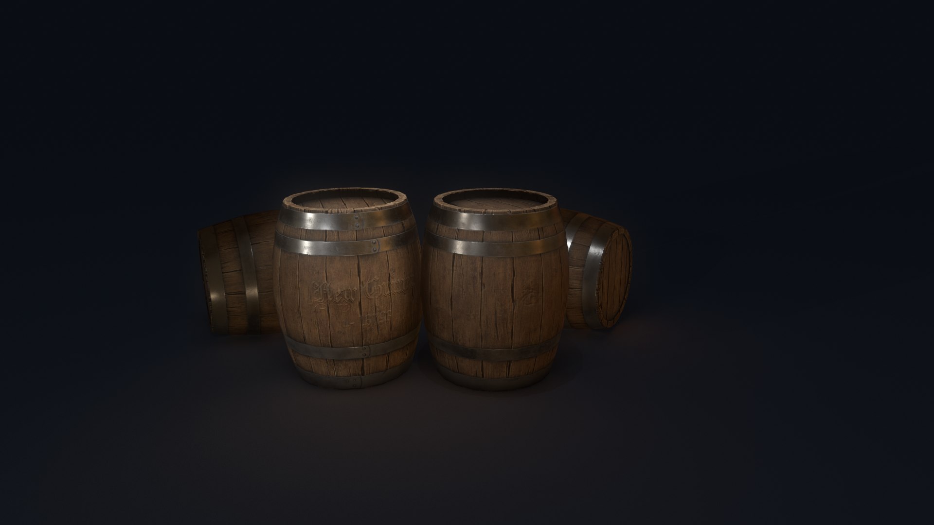 3D Barrel -game props - TurboSquid 1837044