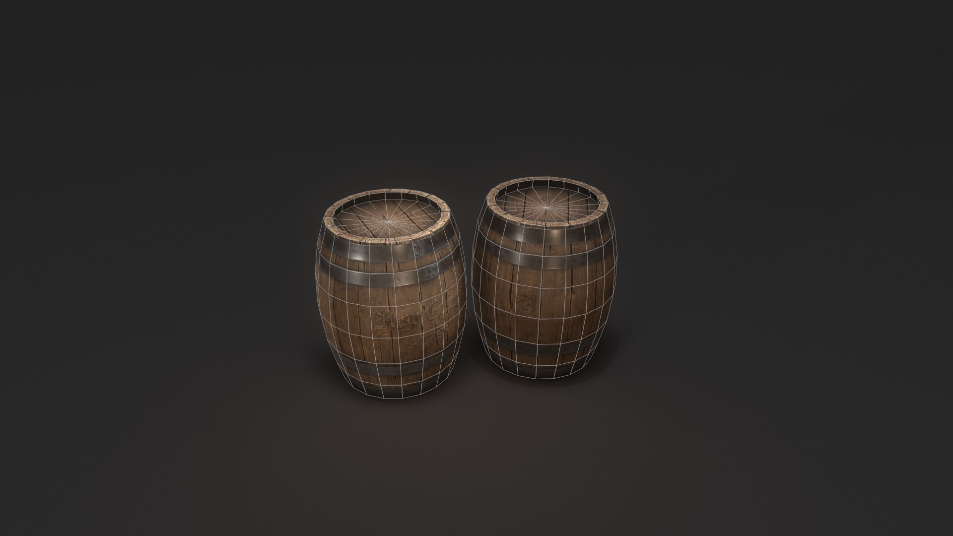 3D Barrel -game props - TurboSquid 1837044