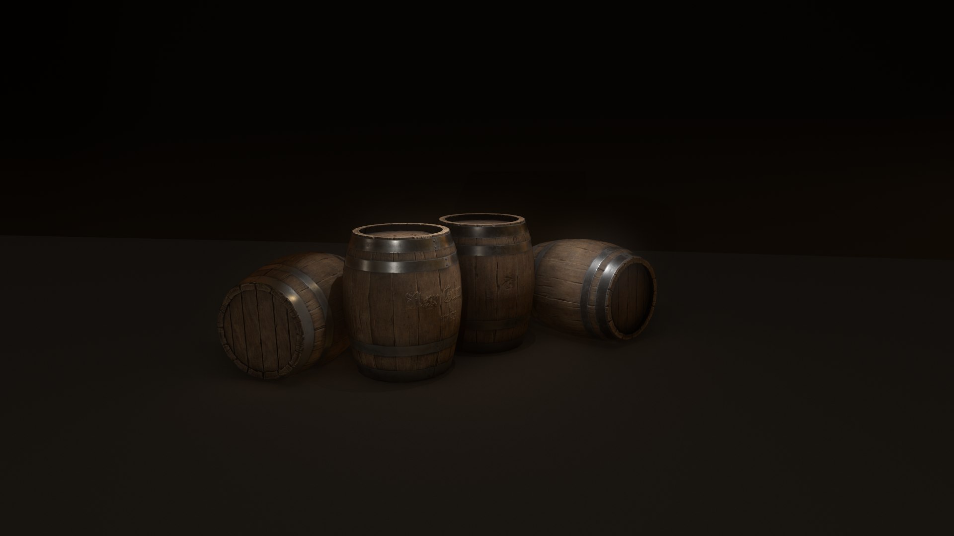 3D Barrel -game props - TurboSquid 1837044