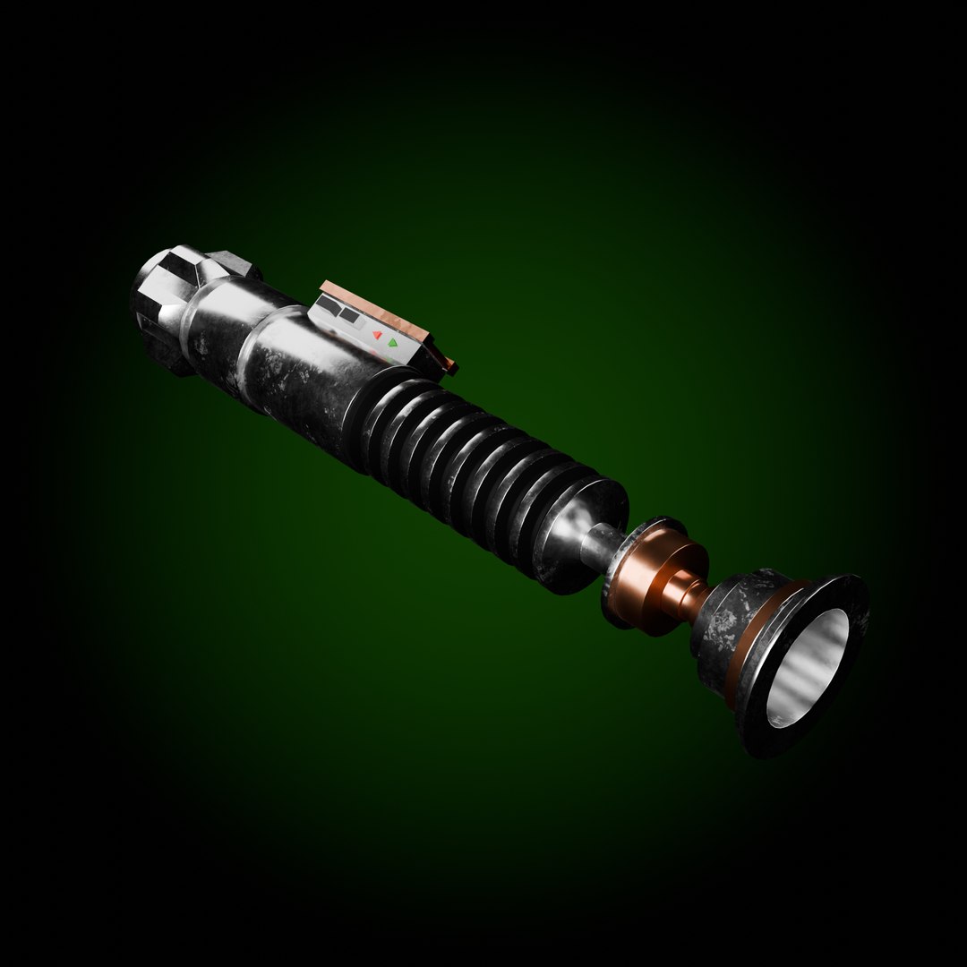 Luke Skywalker Second Lightsaber 3D Model - TurboSquid 2236067