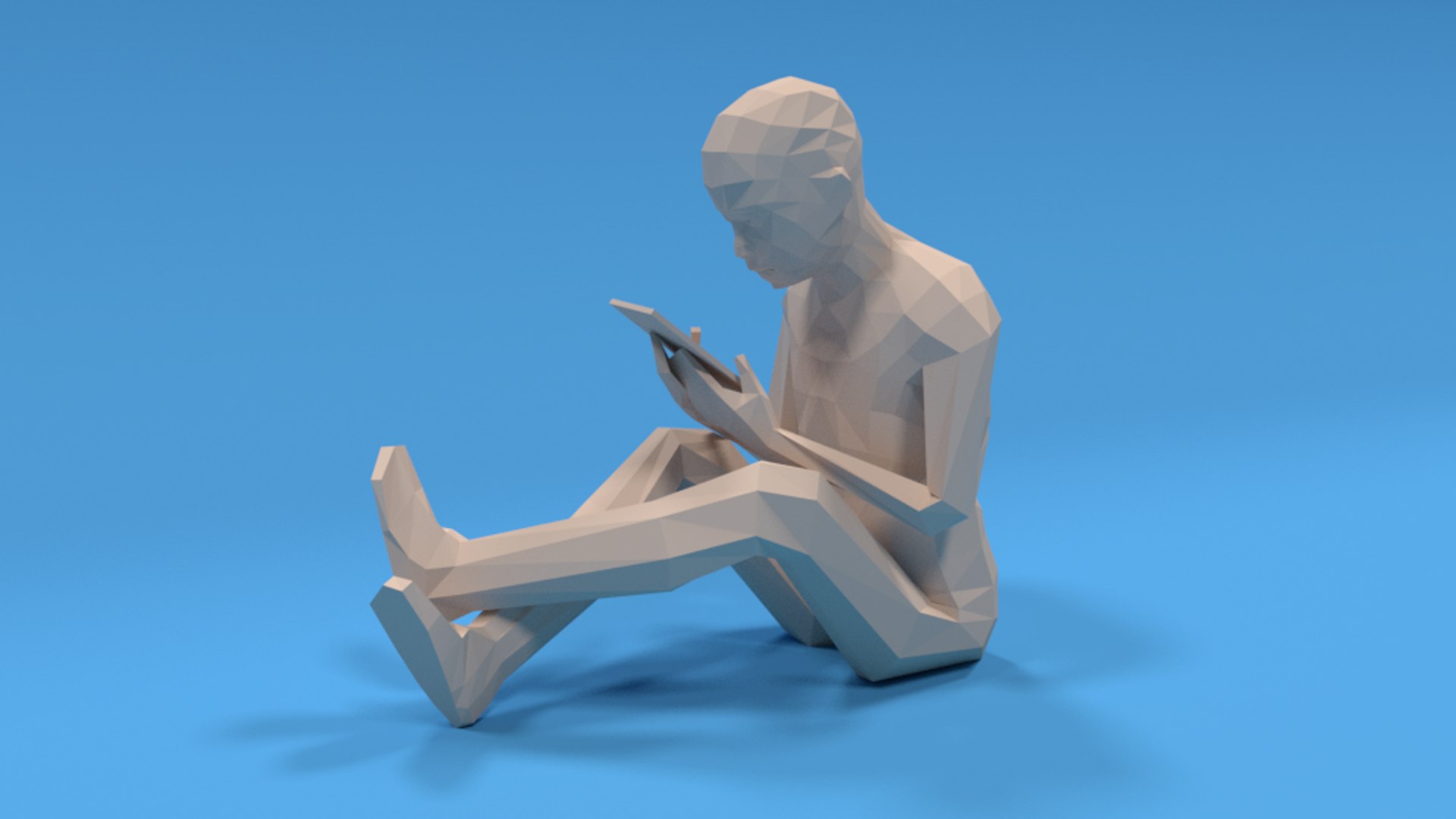 Kid using tablet 3D - TurboSquid 1495848