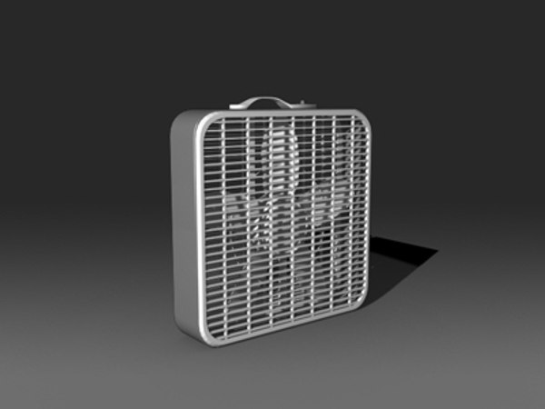 box fan 3d model