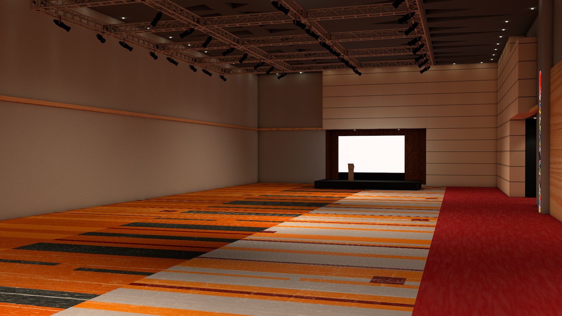 Convention Center Room Interior 3D Model - TurboSquid 1619885