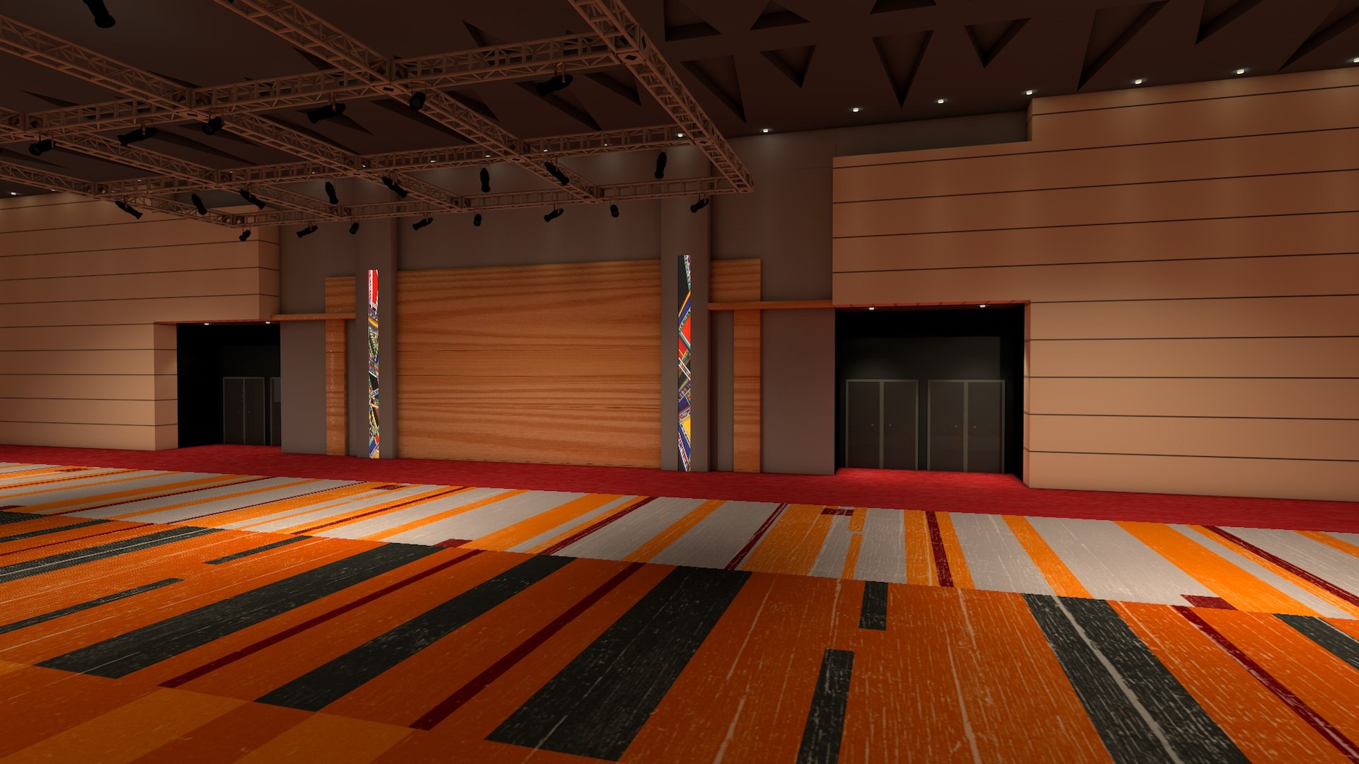 Convention Center Room Interior 3D Model - TurboSquid 1619885