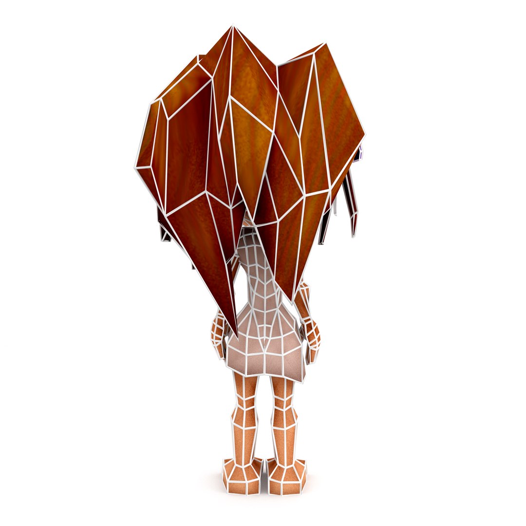 3d Obj Cute Little Chibi Witch