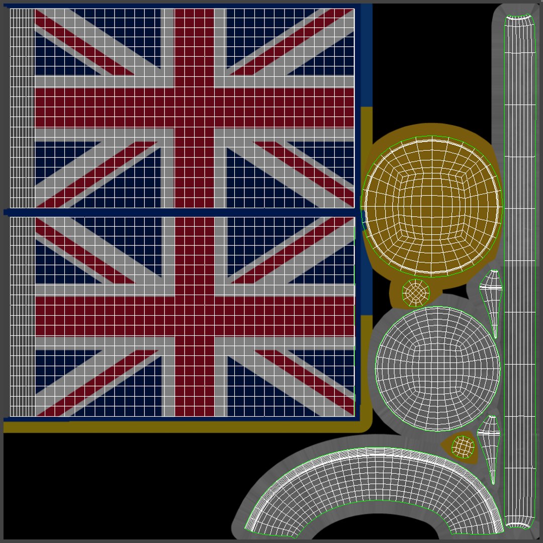 British Flag V10 3D model - TurboSquid 1886366