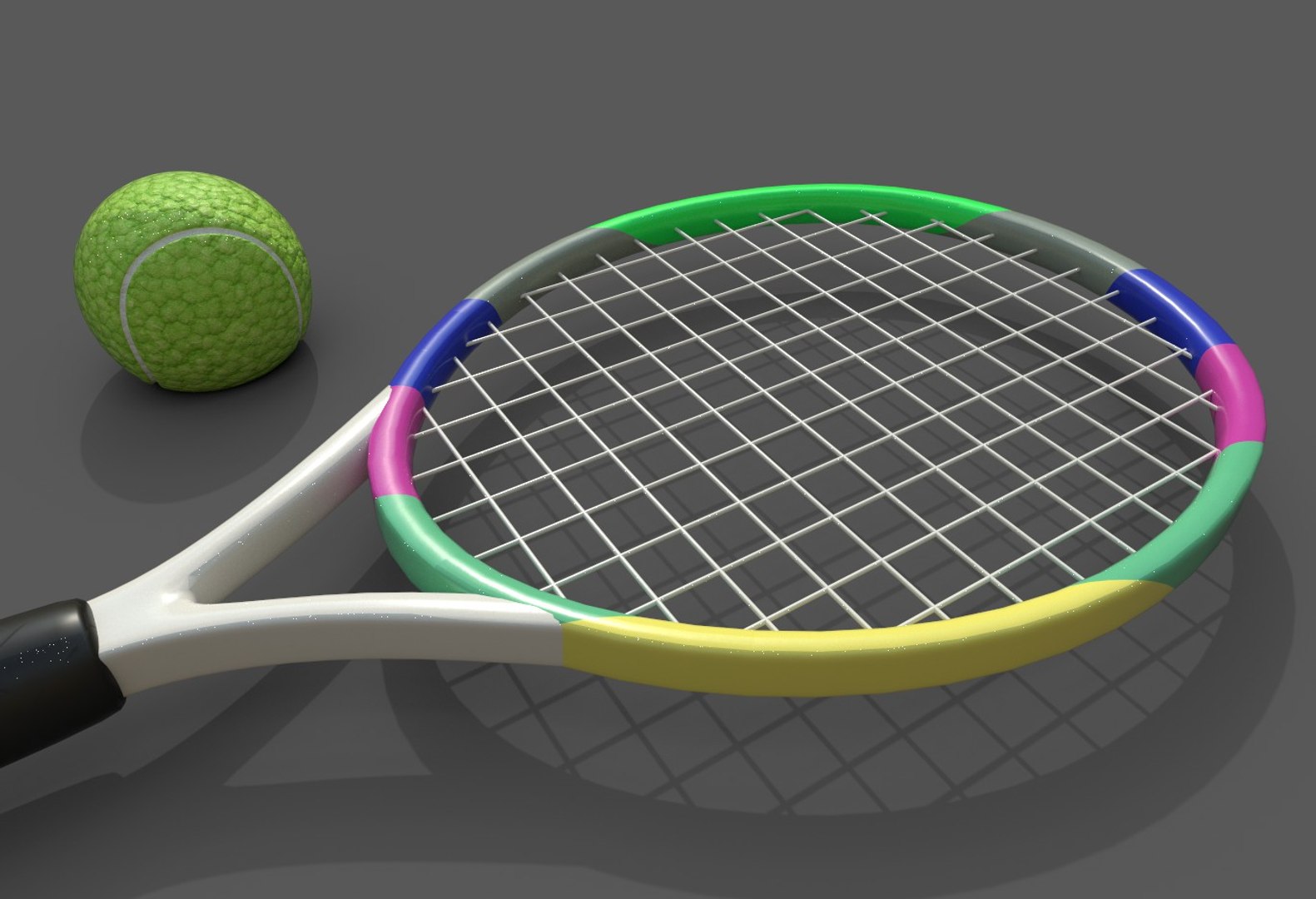 3D Games Racket Ball Model - TurboSquid 1574050