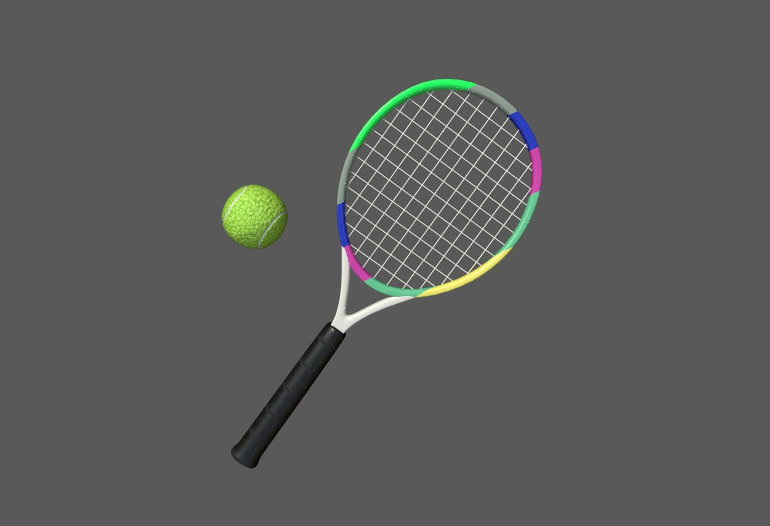 3D Games Racket Ball Model - TurboSquid 1574050