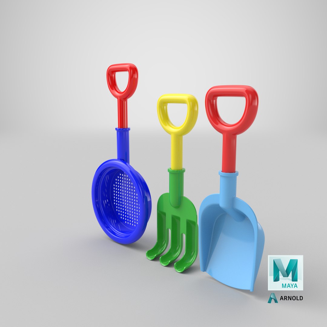Detailed Sand Fork Toy 3D model - TurboSquid 2069989