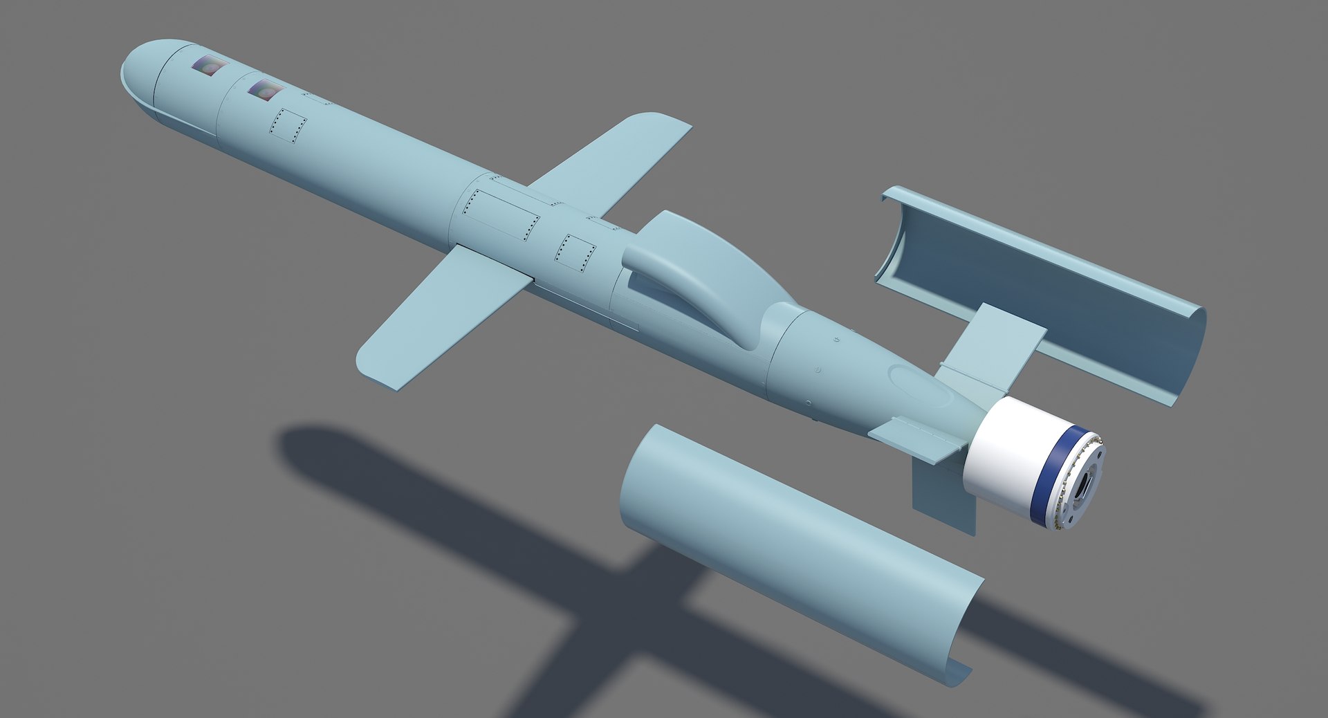 3D Bgm-109g Block Iv Tomahawk Model - TurboSquid 1209402