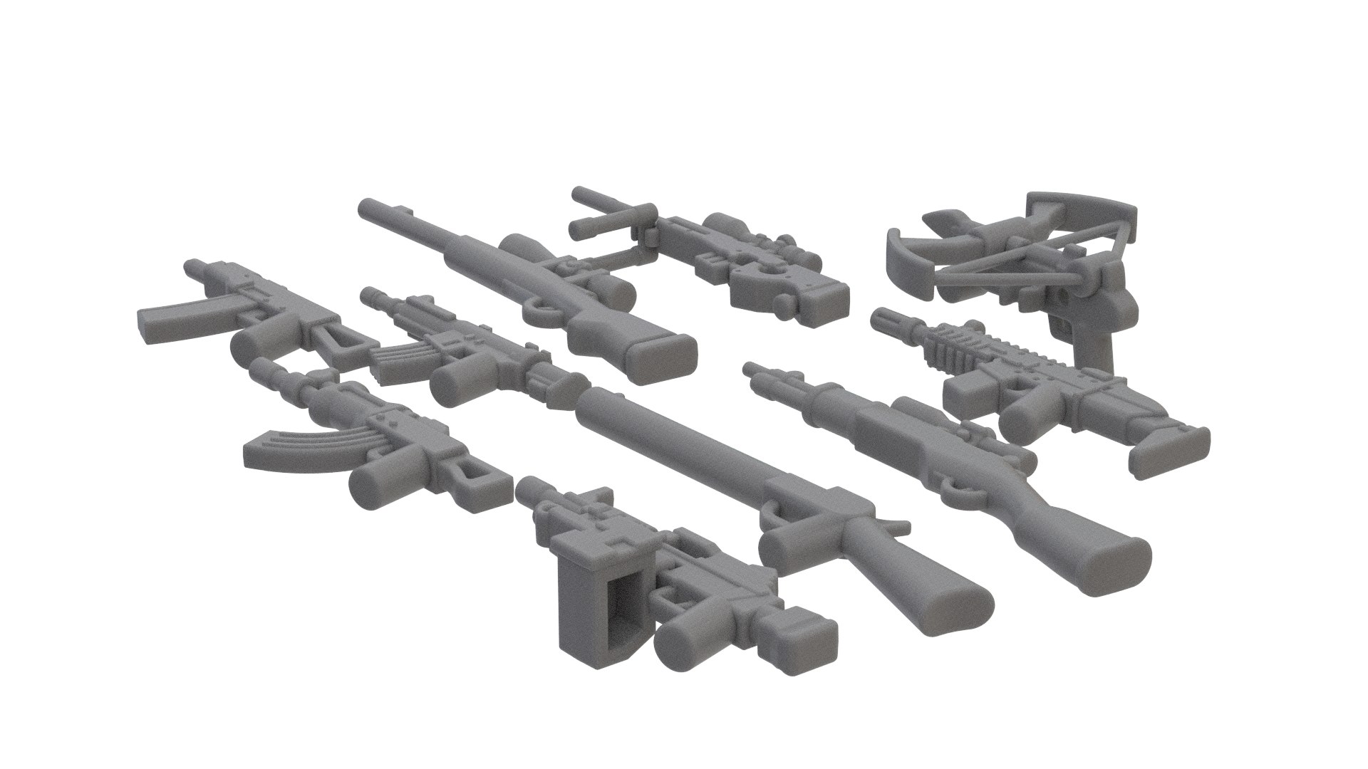 3D Lego Realsize 3D Scan Weapons Collection Model - TurboSquid 2022835