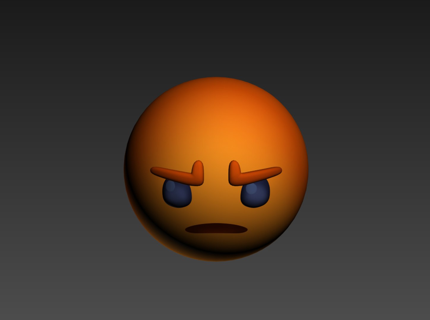 3D Facebook Angry Reaction Button - TurboSquid 1418514