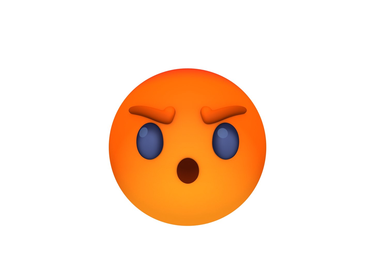 3D Facebook Angry Reaction Button - TurboSquid 1418514