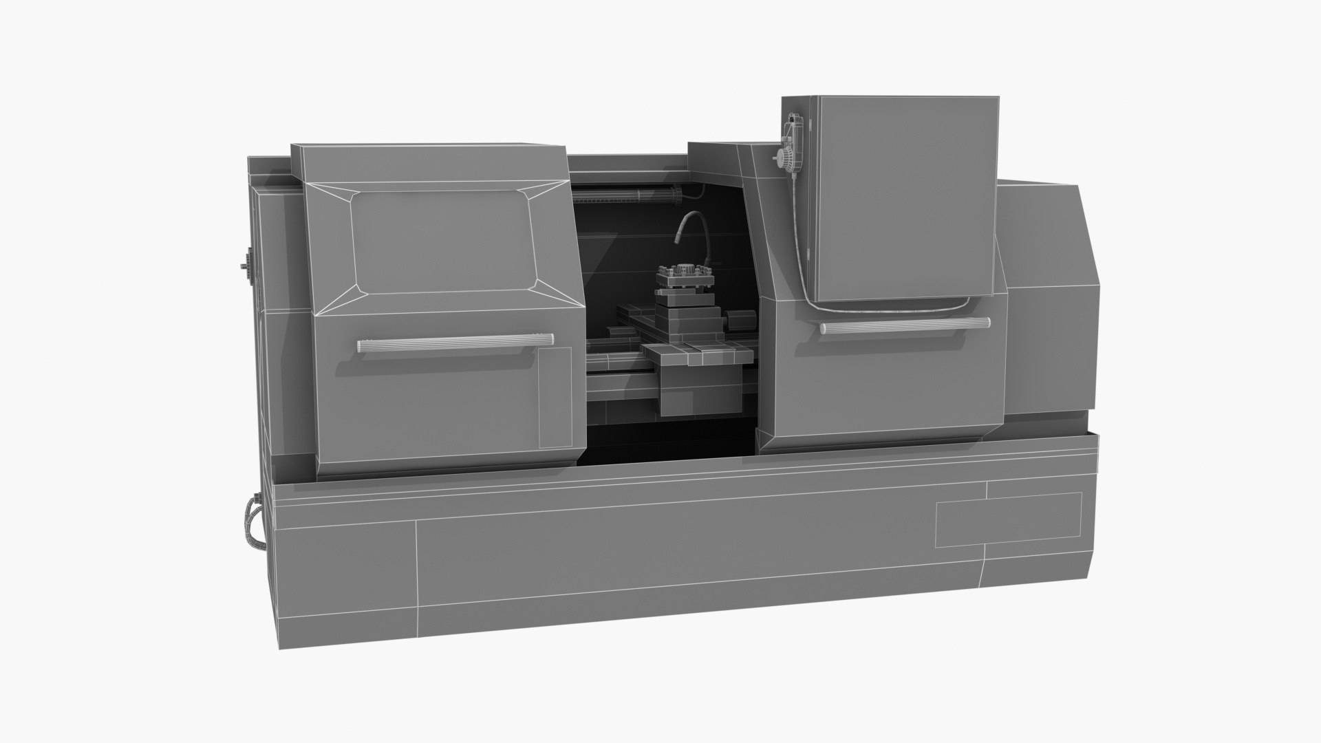CNC Lathe Universal 3D Model - TurboSquid 2081288