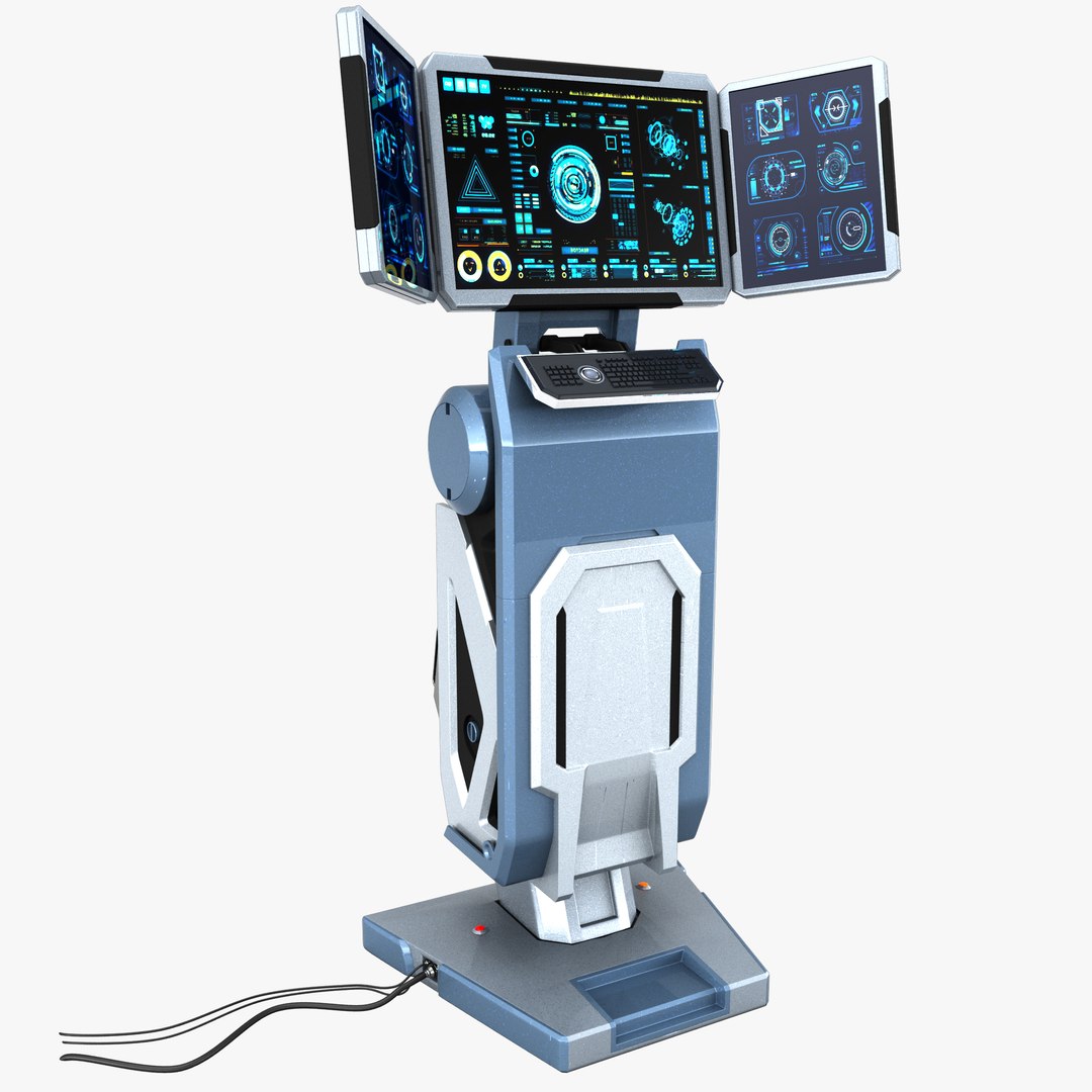 3D sci-fi monitor - TurboSquid 1438371