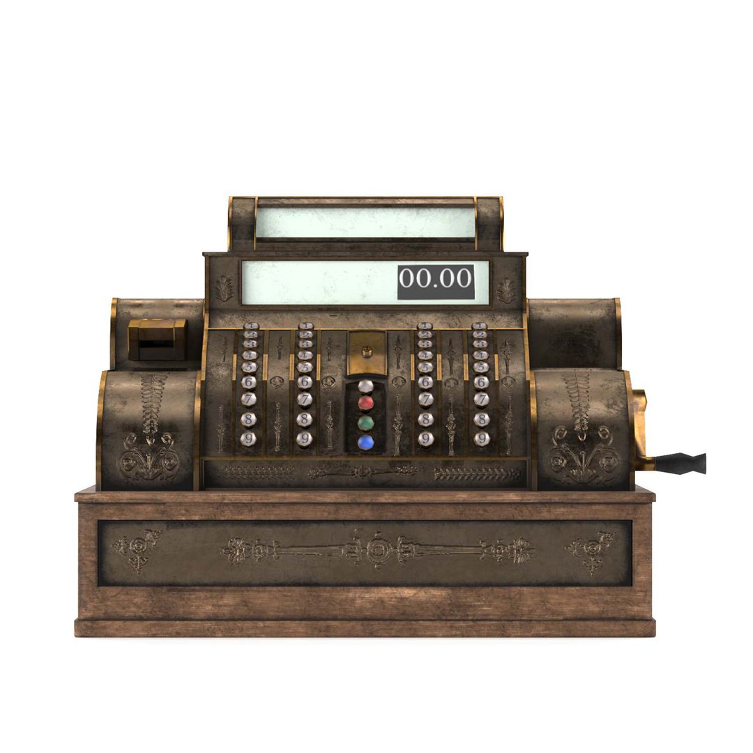 3D model old cash register - TurboSquid 2031312