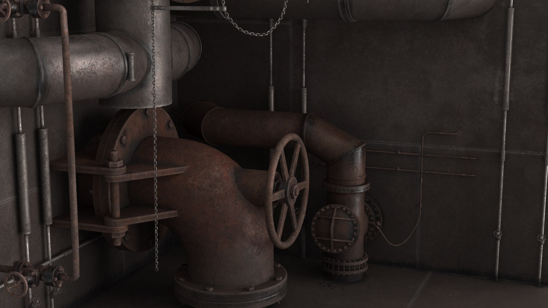 Industrial Pipes V2 Model - TurboSquid 1963832
