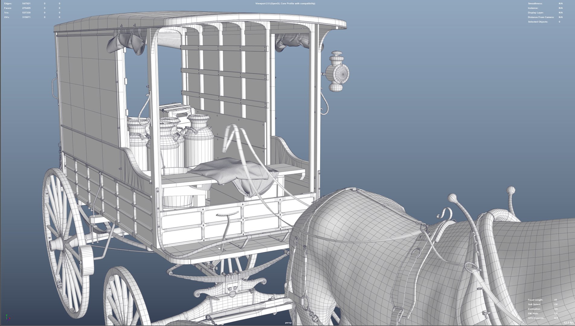 Delivery Wagon 1900s 3D Model - TurboSquid 2254490