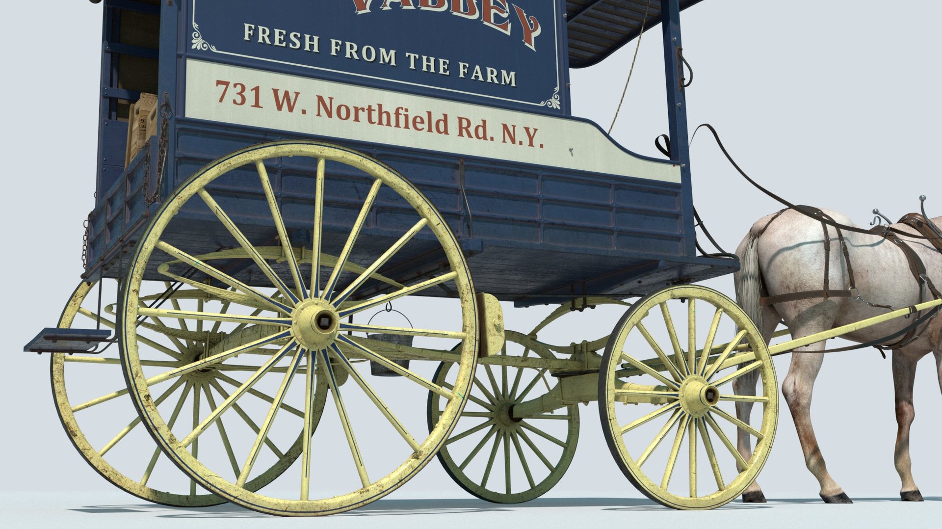 Delivery Wagon 1900s 3D Model - TurboSquid 2254490