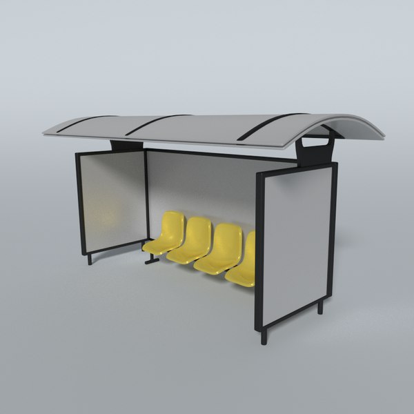 Blender Bus-Stop Models | TurboSquid