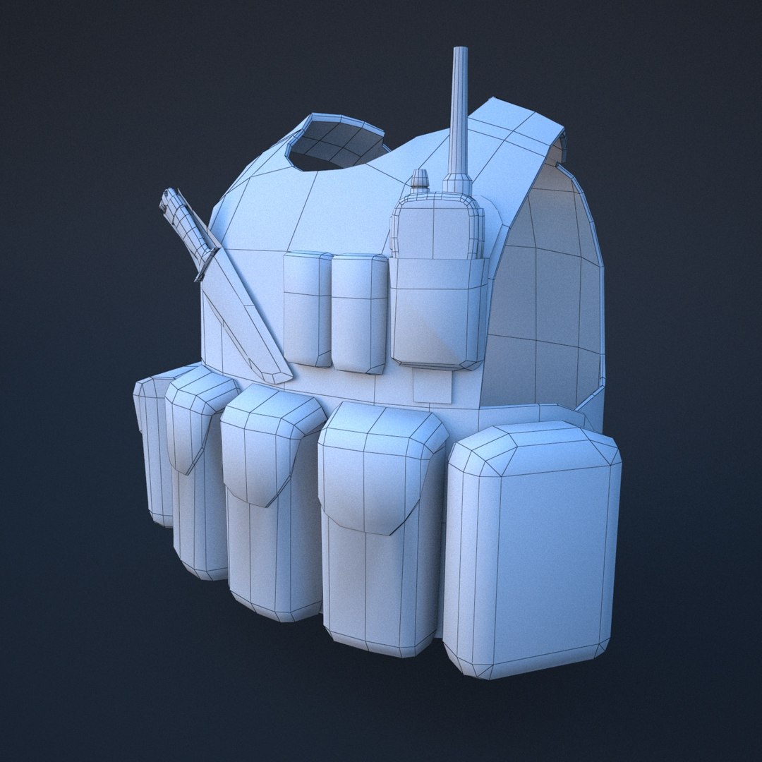 3d Model Of Body Armor