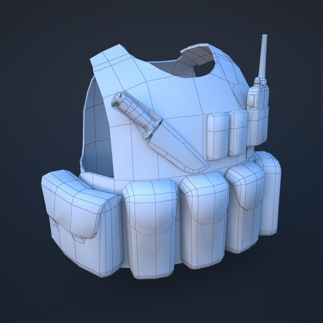 3d Model Of Body Armor