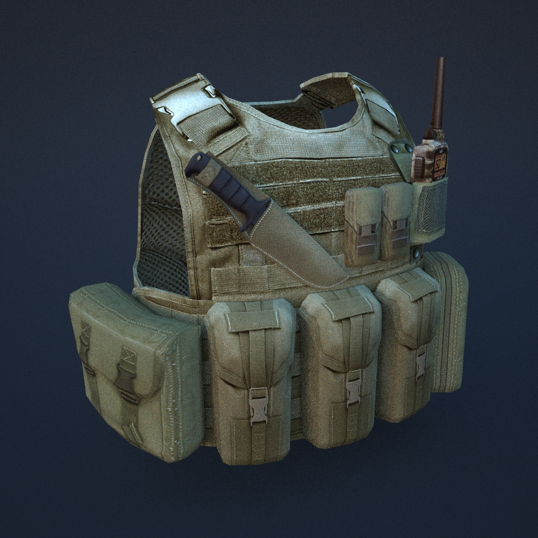 3d Model Of Body Armor