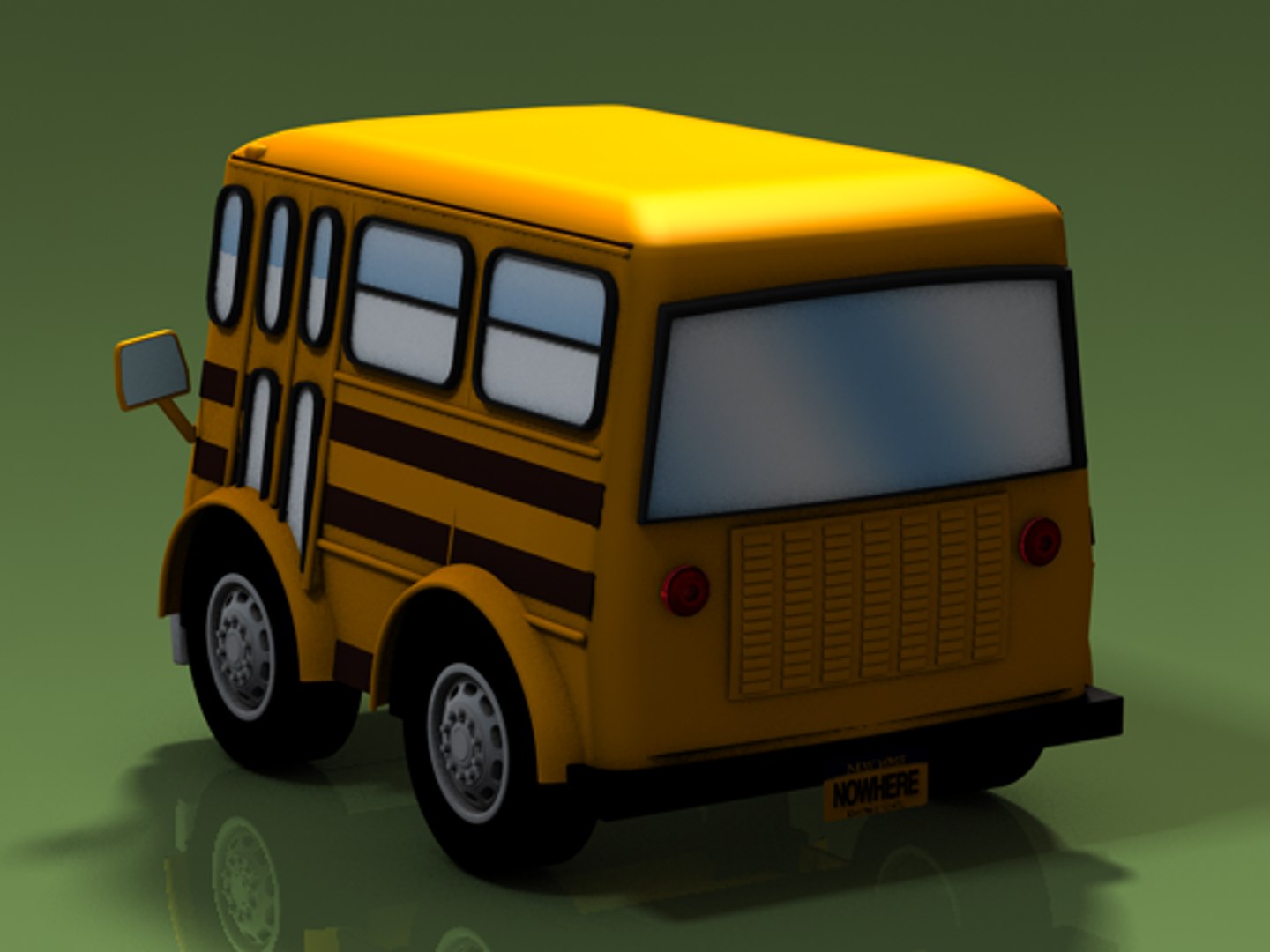 3d Bus Kids Fun Model