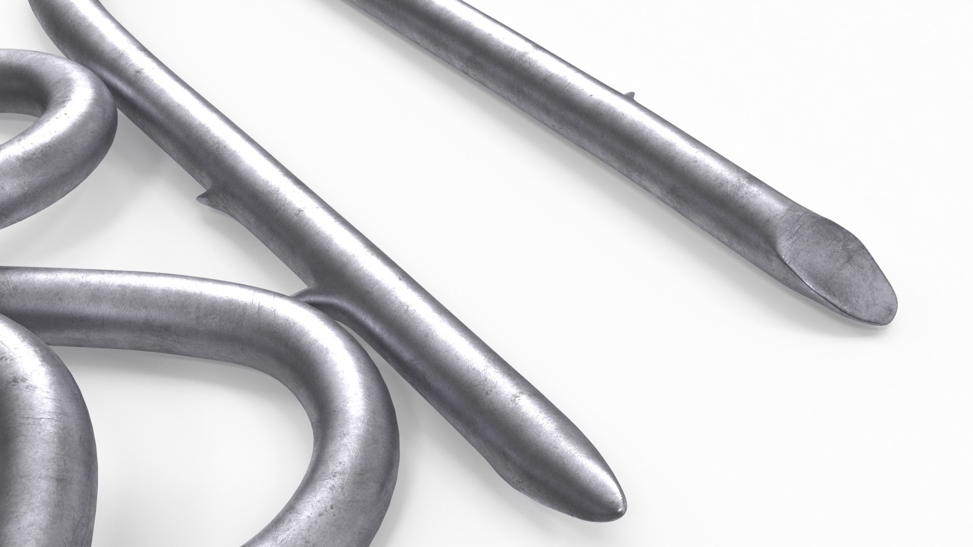 Pile Of U-type Flat Head Nails Double Barbed 3D Model - TurboSquid 2210659