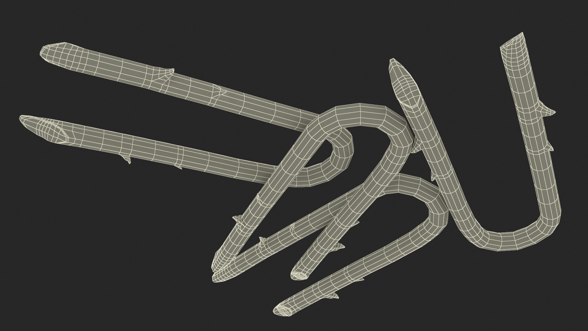 Pile Of U-type Flat Head Nails Double Barbed 3D Model - TurboSquid 2210659