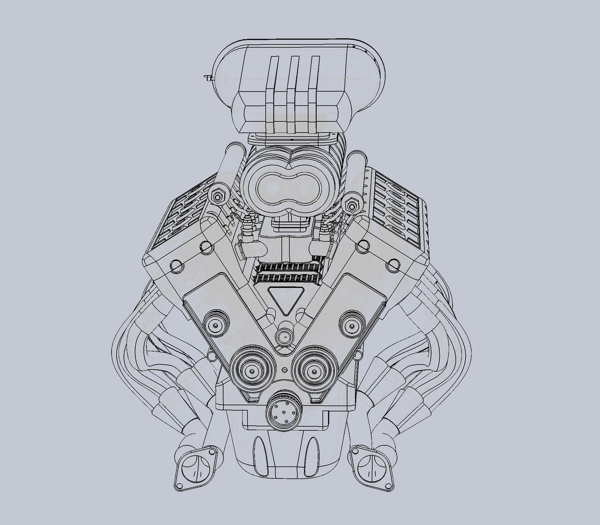 V12 Engine 3D model - TurboSquid 2051855