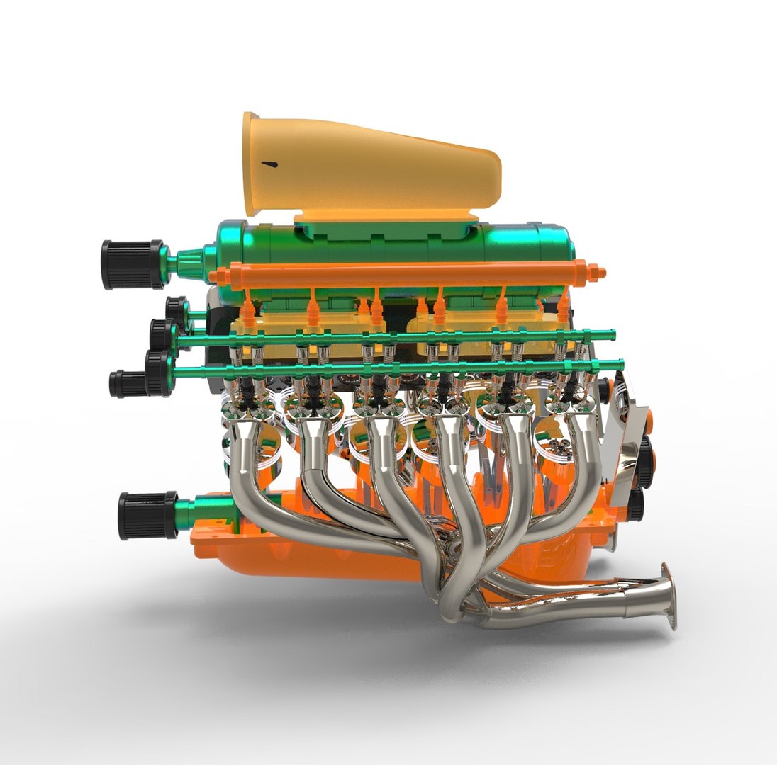 V12 Engine 3D Model - TurboSquid 2051855