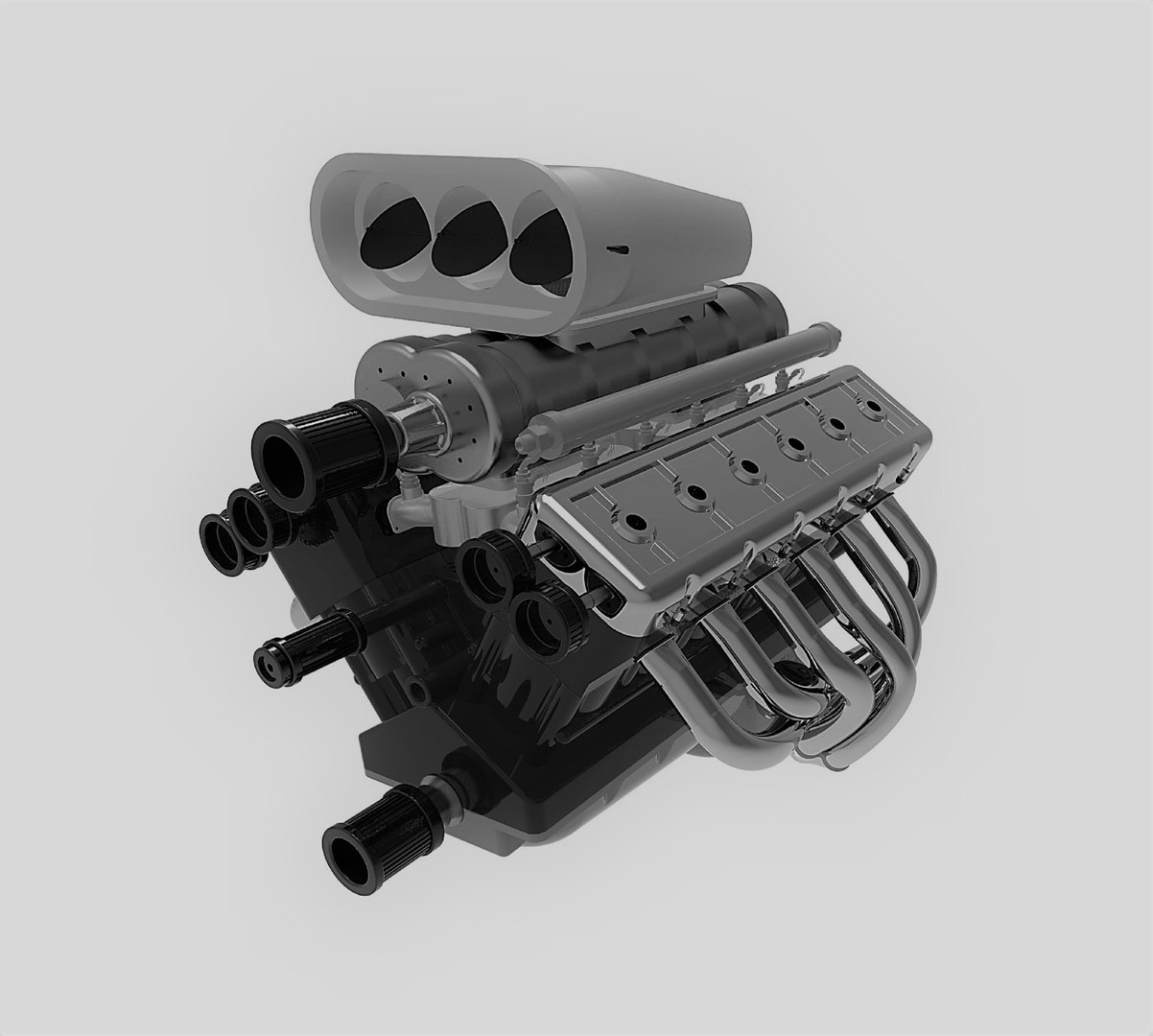 V12 Engine 3D Model - TurboSquid 2051855