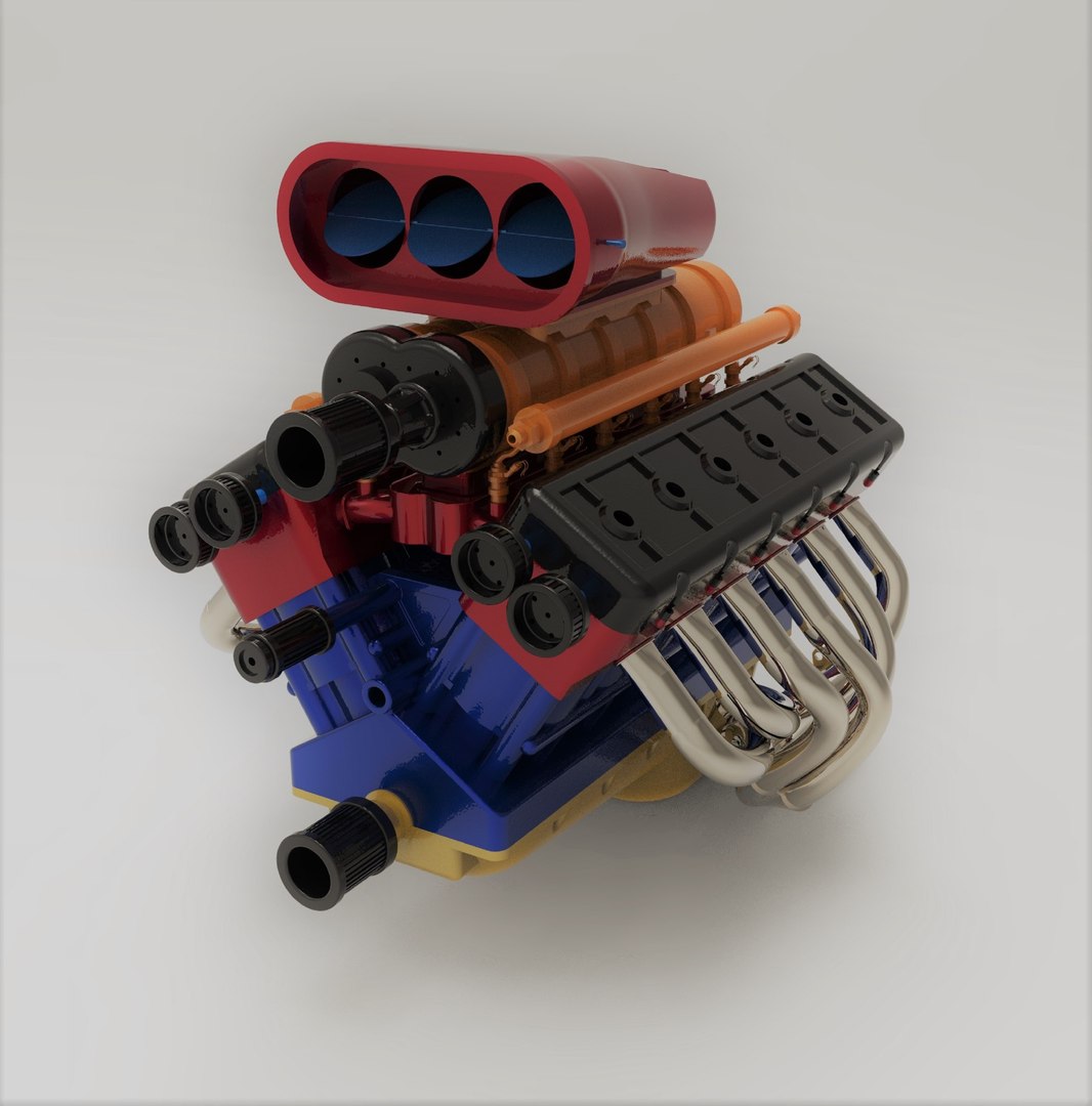 V12 Engine 3D model - TurboSquid 2051855