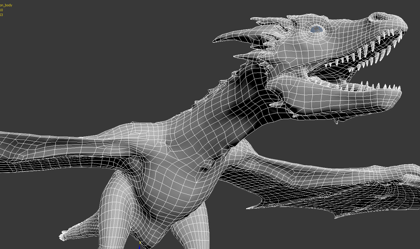 Dragon animation 3D model - TurboSquid 1283332
