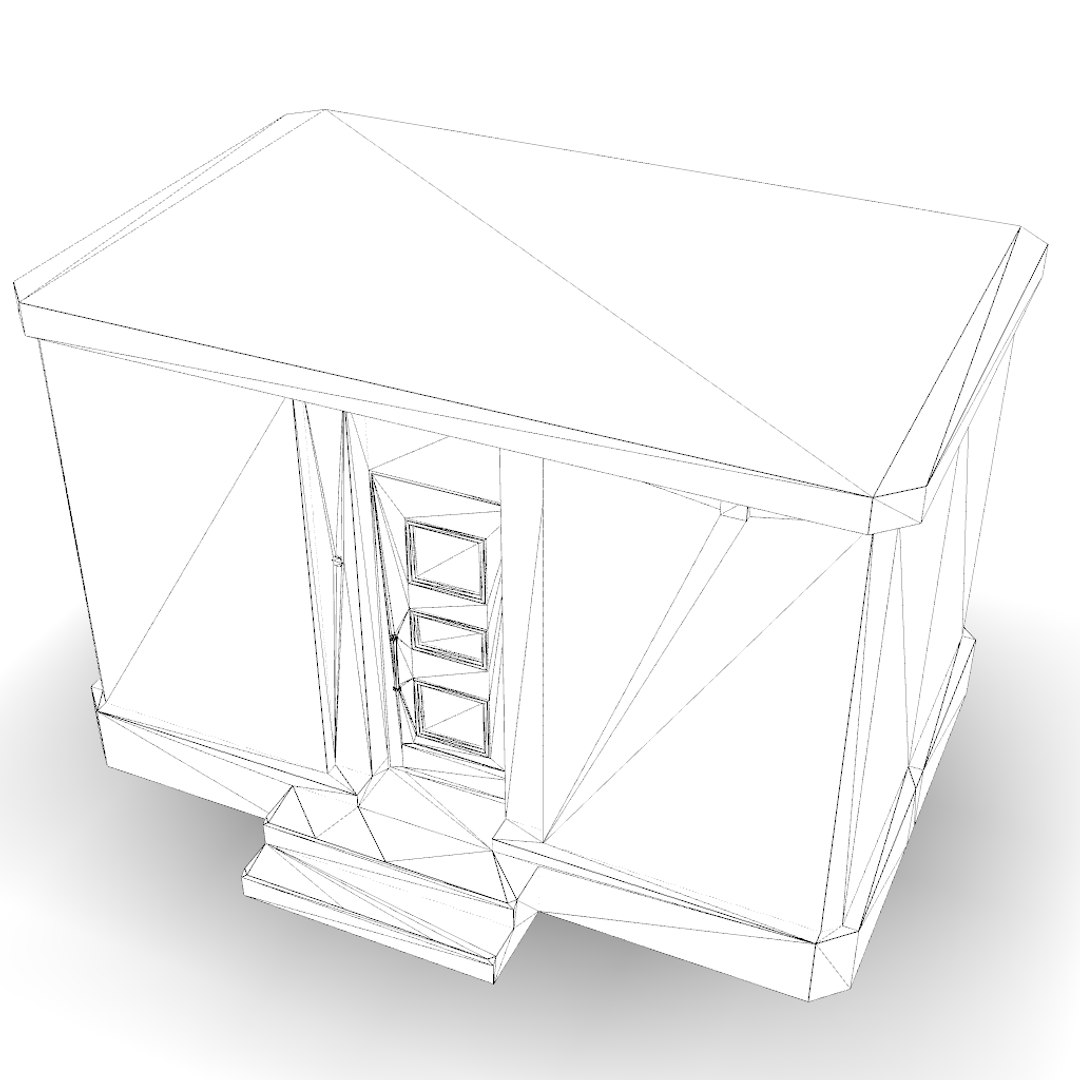 3d Small Building Model